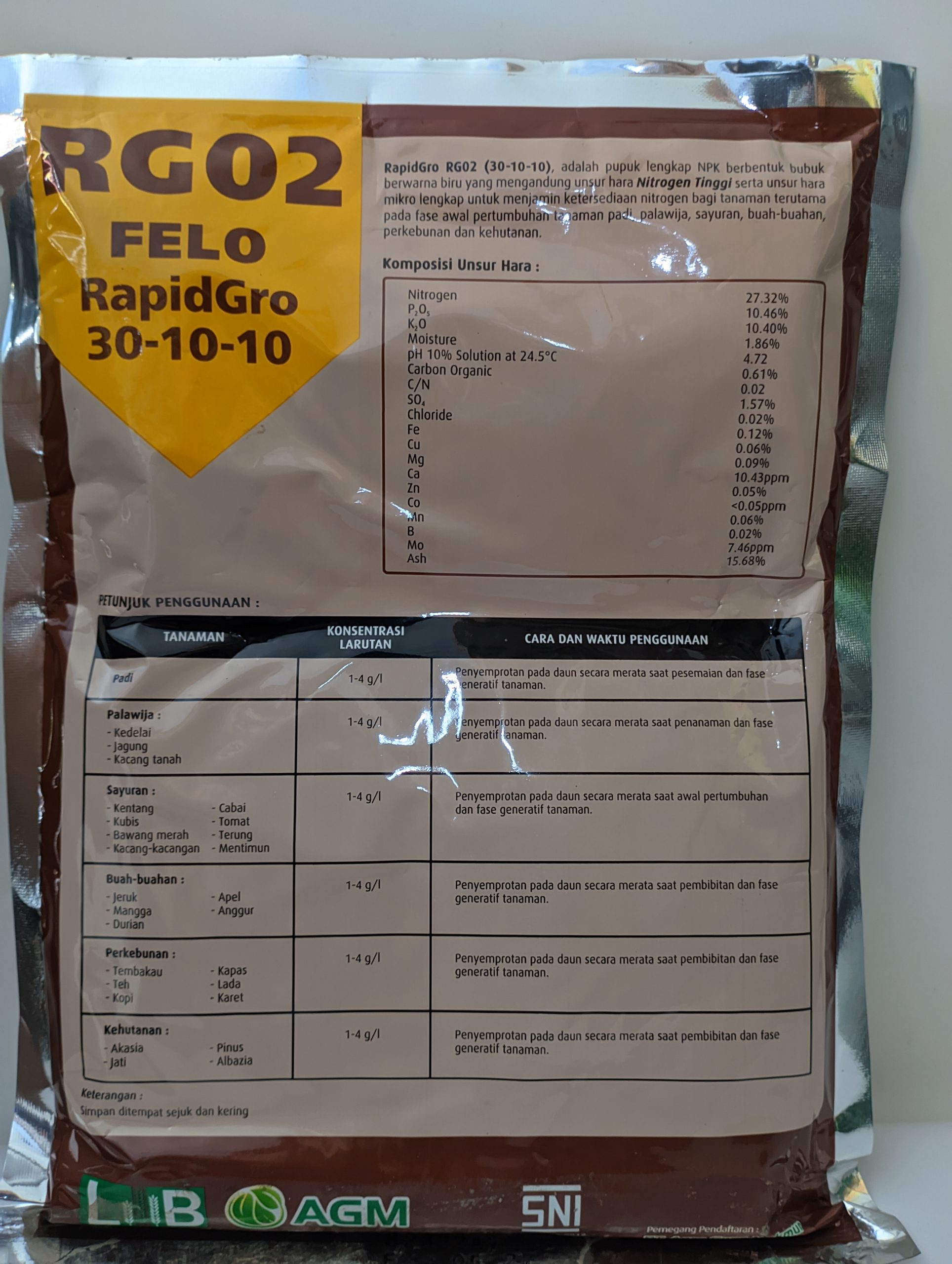 agrosae › Felo RG02 Pupuk Pelengkap 500gr